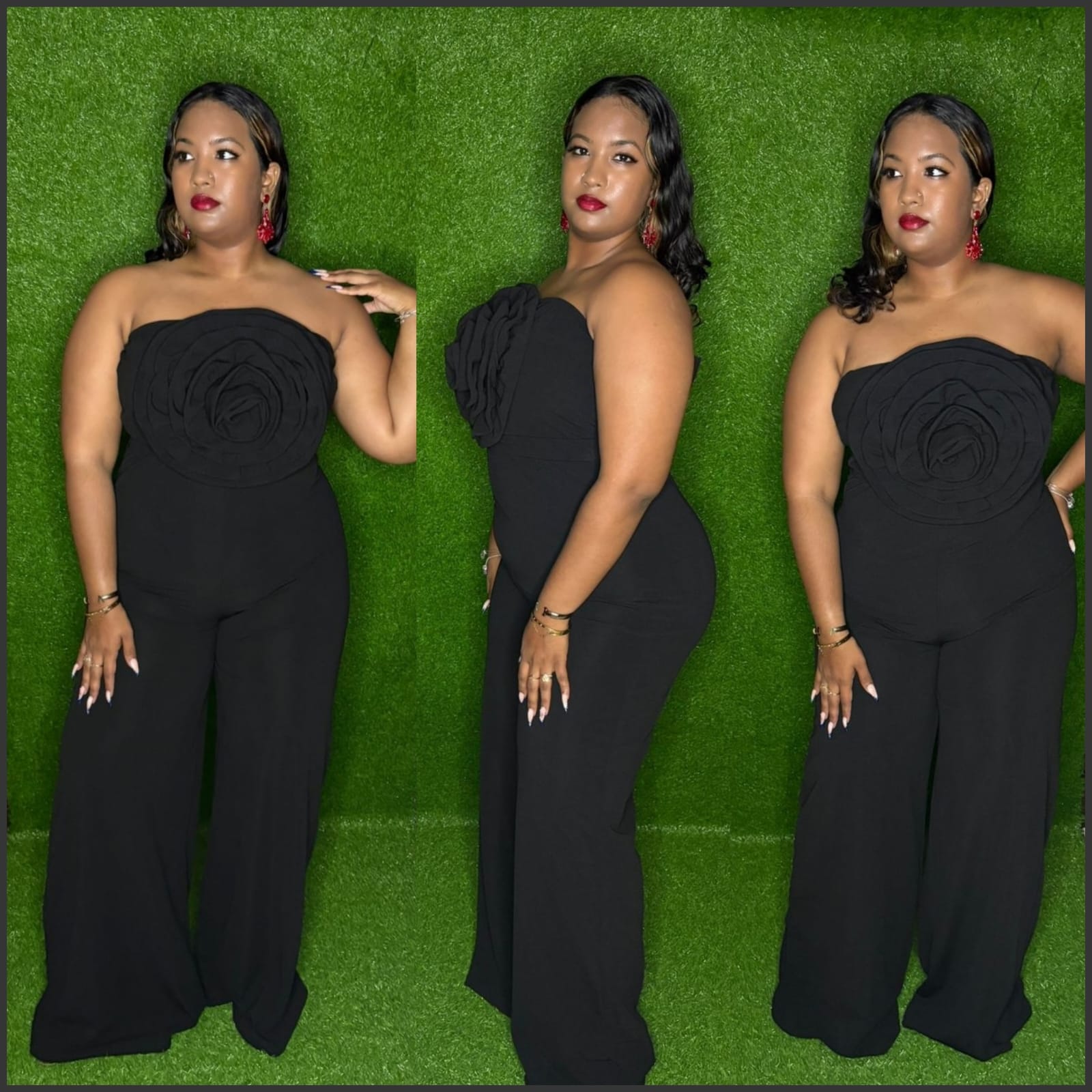 Midnight Rosette Jumpsuit – Jay's Varieties